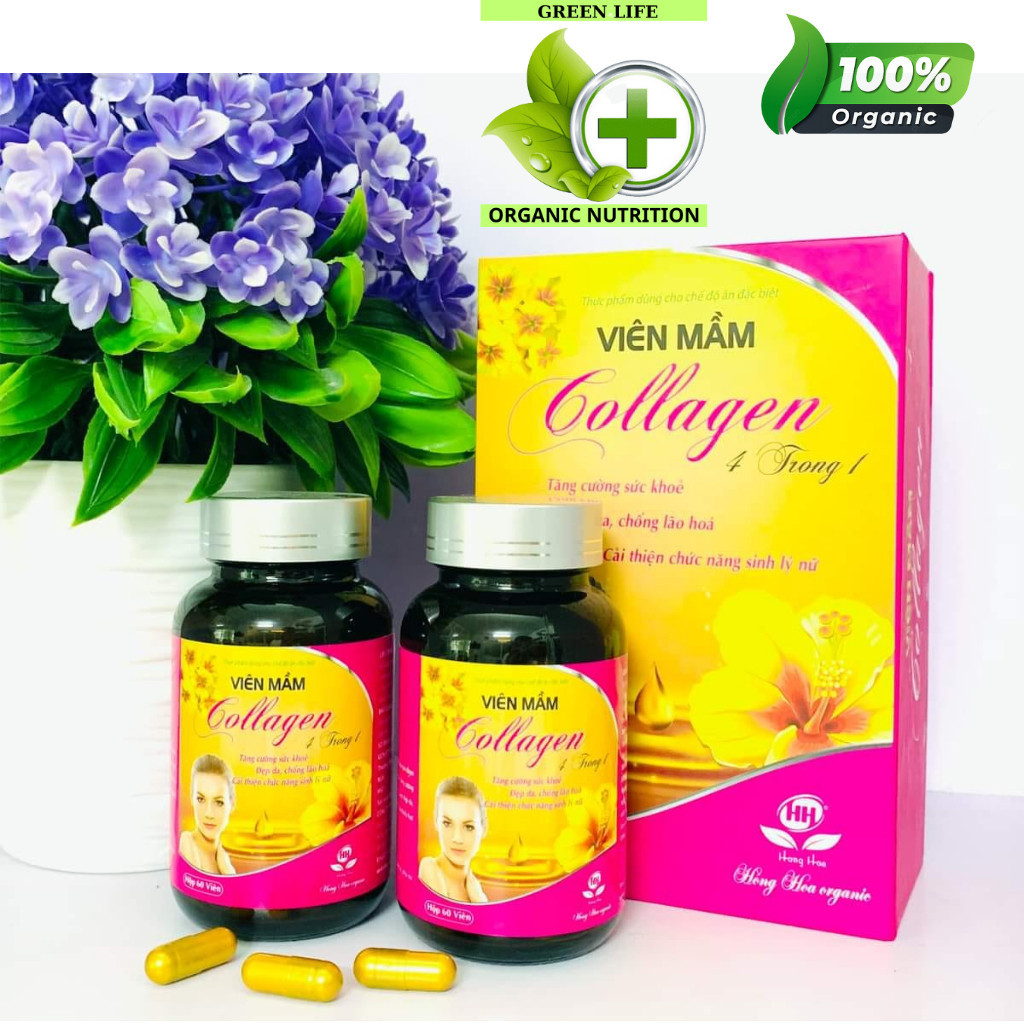 Collagen sprout pills - Hong Hoa Organic Care - 4 in 1 skin beauty ...