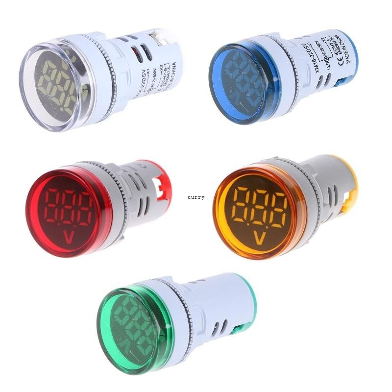 LED Digital Display AC Voltmeter Voltage Indicator 60-500V Meter ...