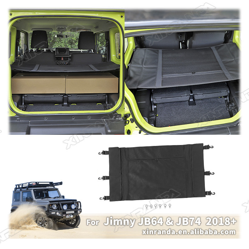 Car Rear Trunk Curtain Cover Storage Bag Net for Suzuki Jimny Sierra ...