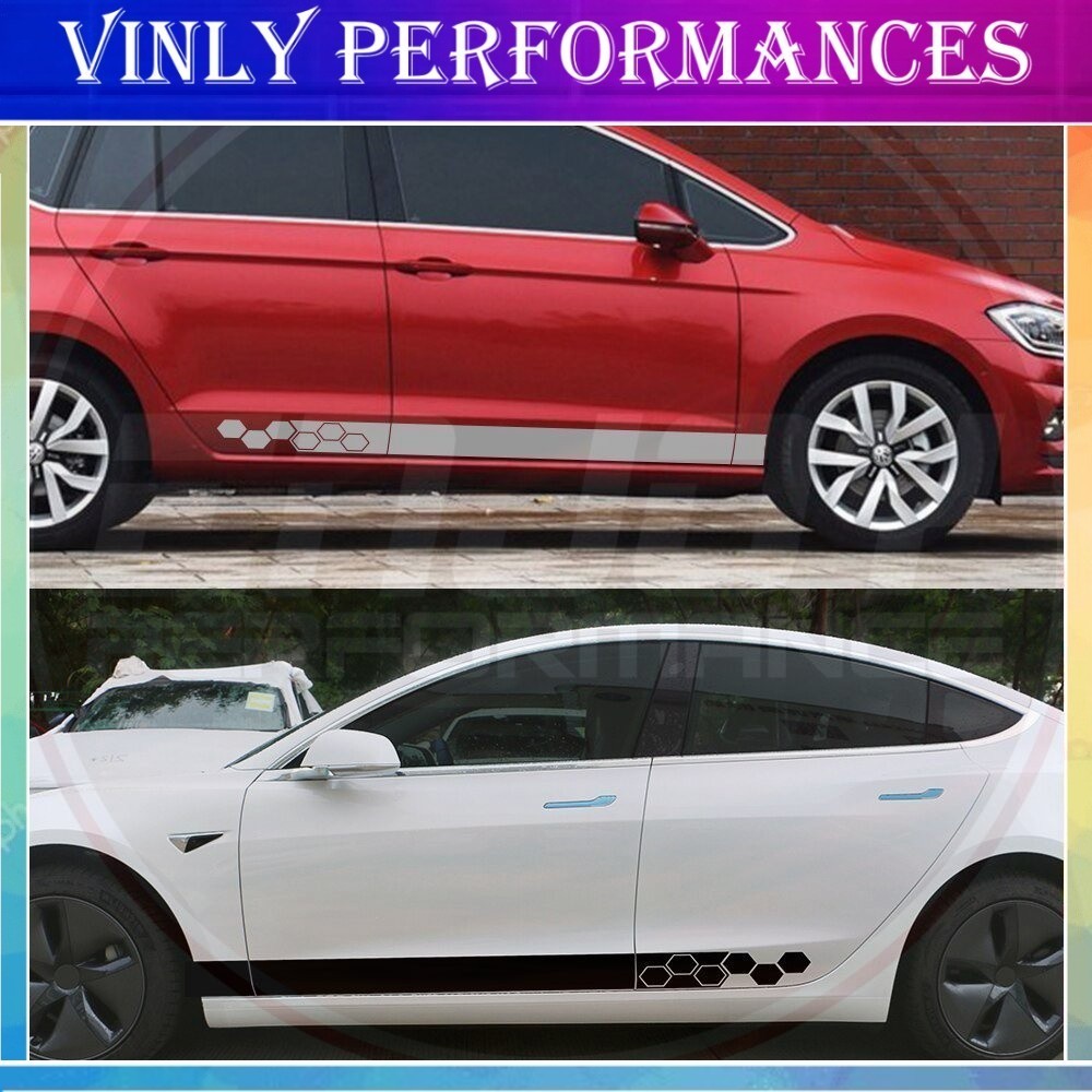 Car Door Side Stickers For Volkswagen VW Golf 4 5 6 7 Polo MK2 MK3 MK4 ...