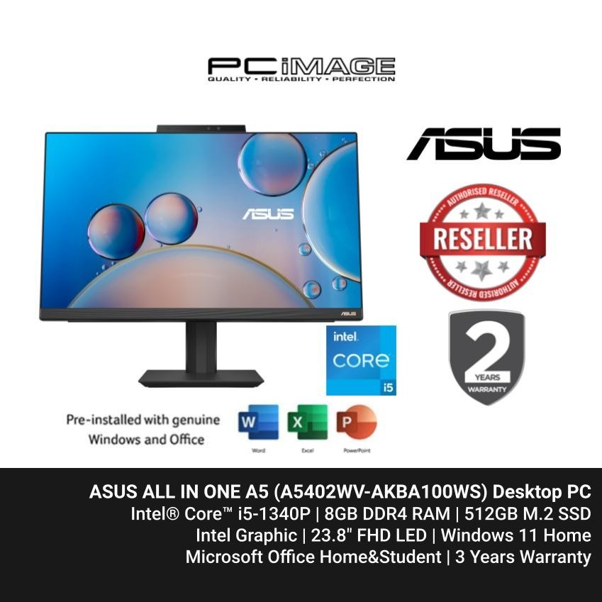 ASUS ALL IN ONE A5 (A5402WV-AKBA100WS) (i5-1340P/ 8GB DDR4/ 512GB SSD ...