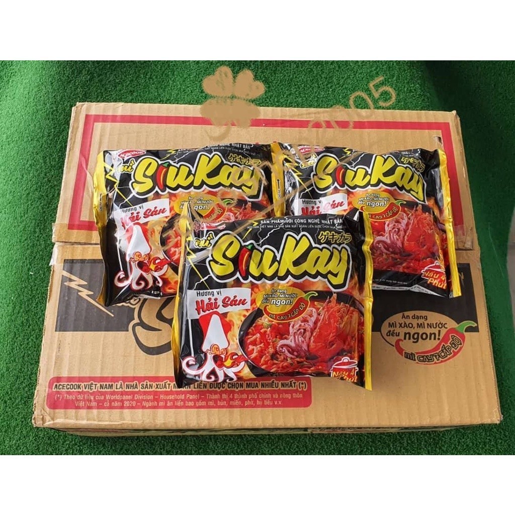 【Vietnamase】Siu Kay Seafood & Spicy Flavor Vietnamese Instant Noodles ...