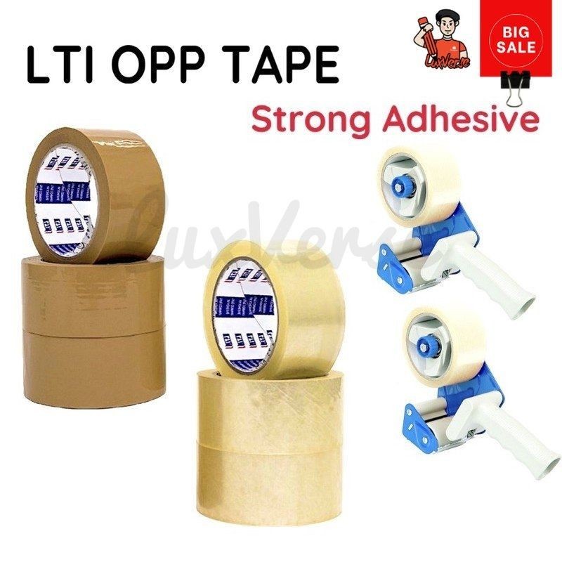 Opp Tape High Adhesive 48mm x 90 Yards Transparent / Brown Celefon Tape ...