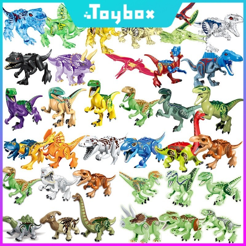 Jurassic dinosaur building block toys small particle building blocks ...