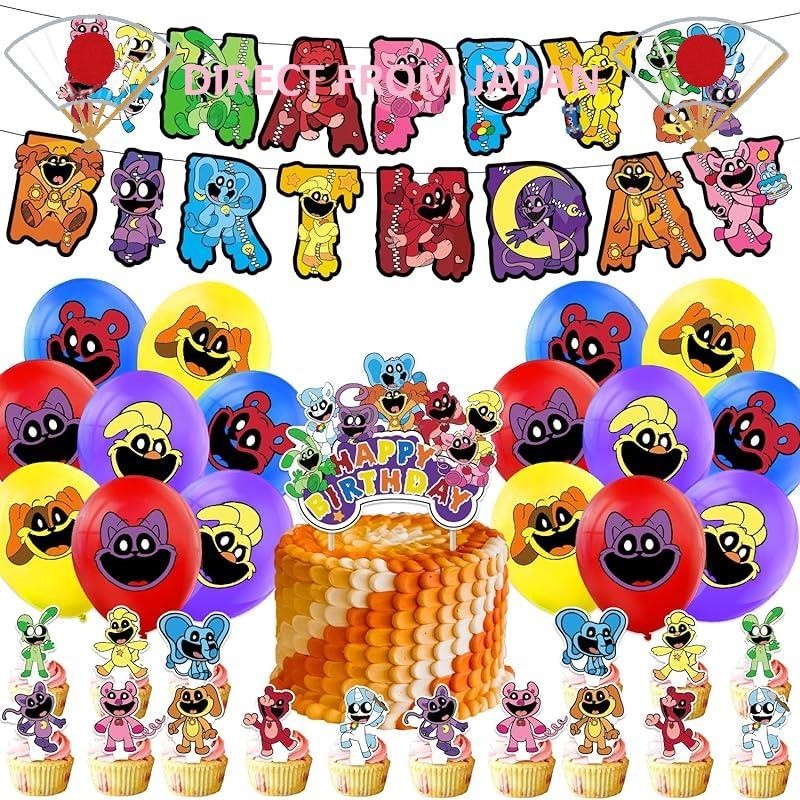 smiling critters, CatNap birthday decorations, smiling small animal ...