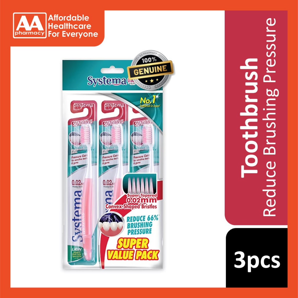 Systema Toothbrush Sensitive 3 Pcs (Value Pack) | Shopee Malaysia