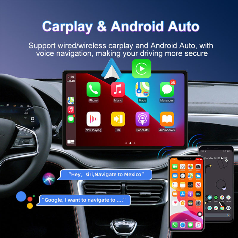 2K QLED 13inch TS18 Car Android Player Wireless CarPlay 8Core 6+128G ...