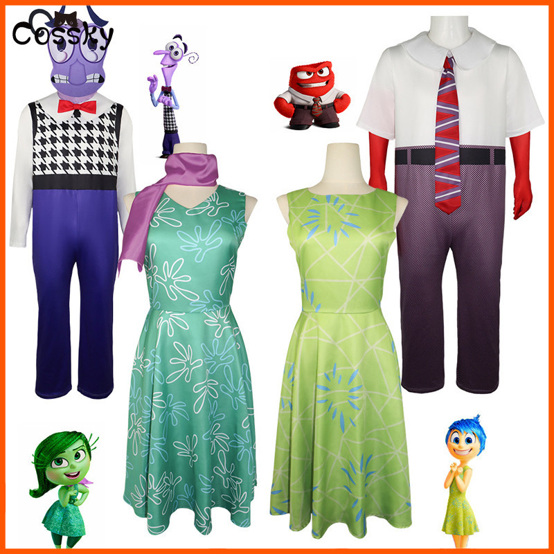 Anime Movies Inside Out 2 Joy Sadness Cosplay Costume Anger Disgust ...