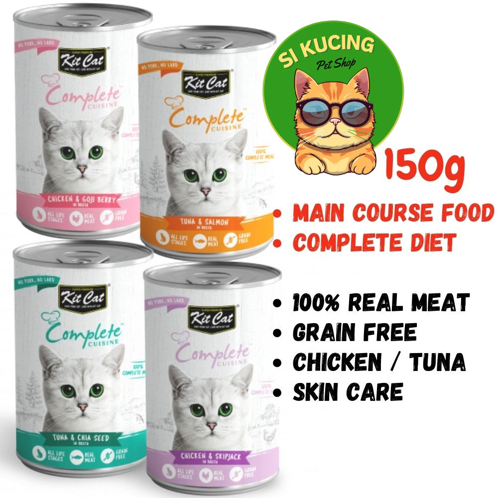 NEW PROMO! KIT CAT Complete Cuisine 150g (Grain Free)(Main Course Meal ...