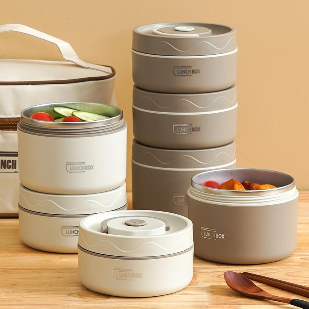 Lucky Insulated Lunch Box 3 Tiers 304 Stainless Steel Material ...