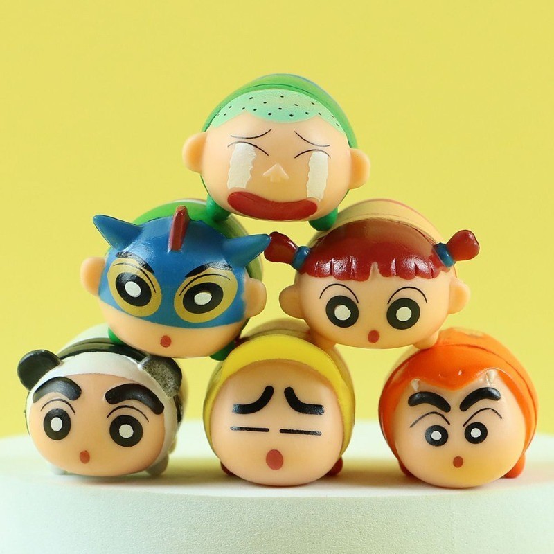 Jenga Mini Crayon Shin-chan Action Figurines Car Tabletop Crafts ...