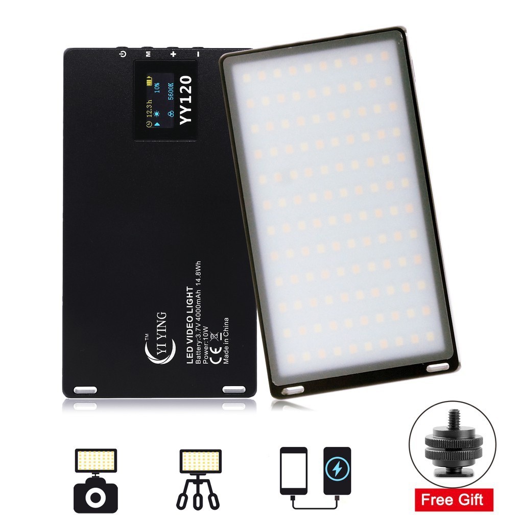 YY-120 Mini LED Video Light Dimmable 96 LED Photographic Lighting Bio ...