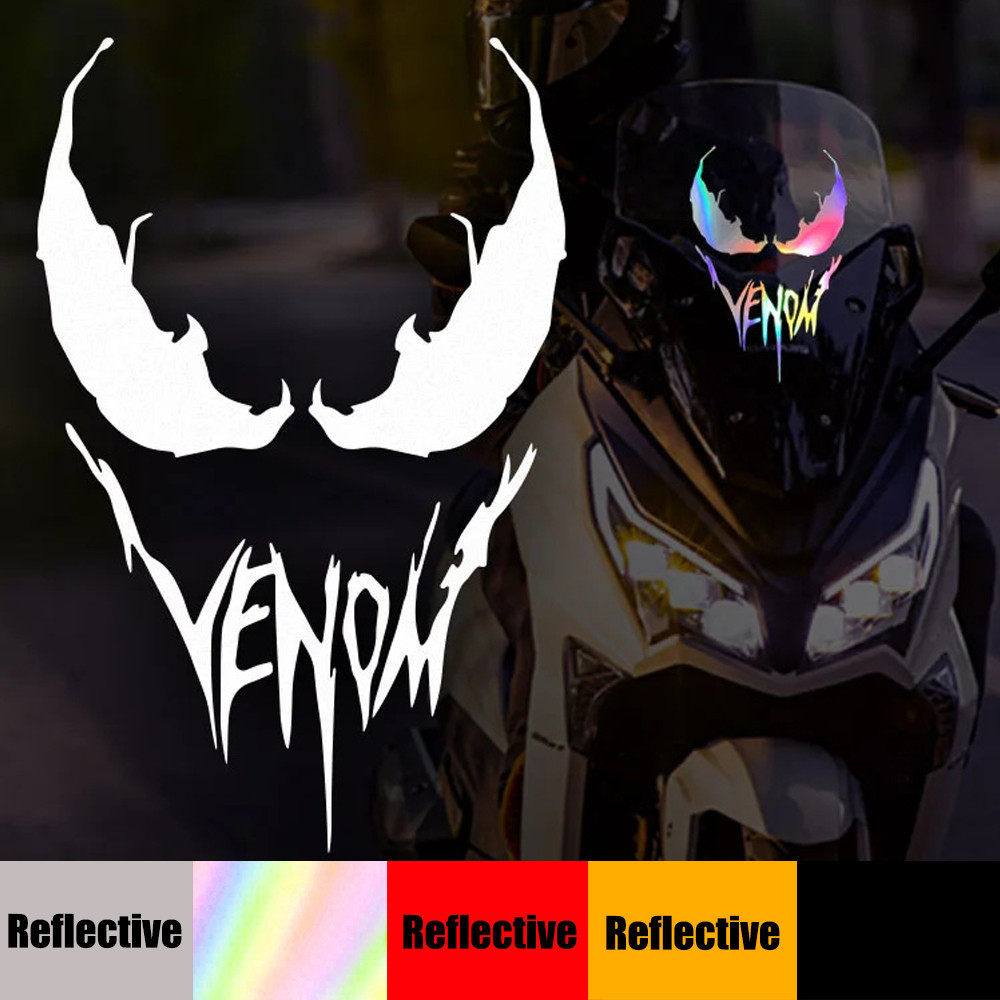 Venom Engraving Stickers Marvel Unique Simple Stickers Motorcycle ...