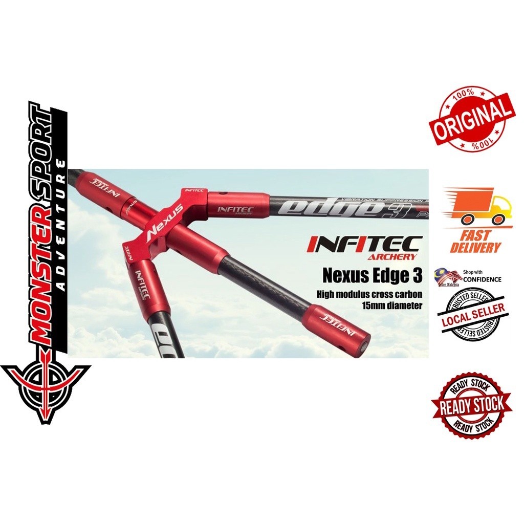 Infitec Archery Nexus Edge 3 Short Stabilizer Recurve and Compound ...