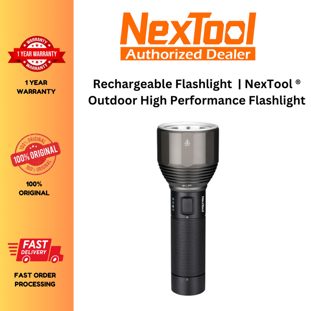 NexTool Outdoor High Performance Flashlight 2000 Lumens | Shopee Malaysia