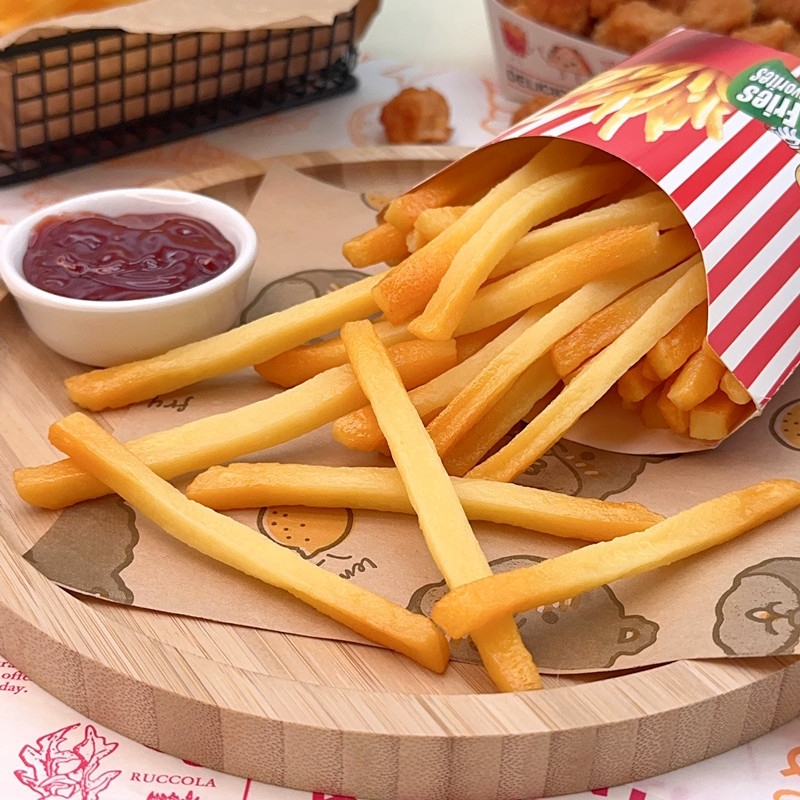Fake French Fries Models Western Style Snacks Artificial PVC Chips ...