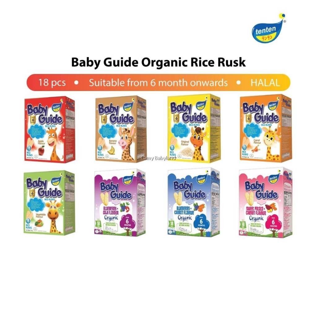 TENTEN BABY GUIDE RICE RUSK 36g (6 Months+) | Shopee Malaysia