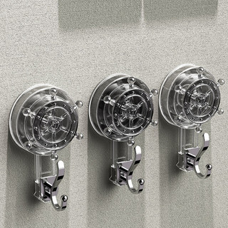 Strong Rotary Suction Cup Hooks Vacuum Non-trace Adhesive Punch-Free ...