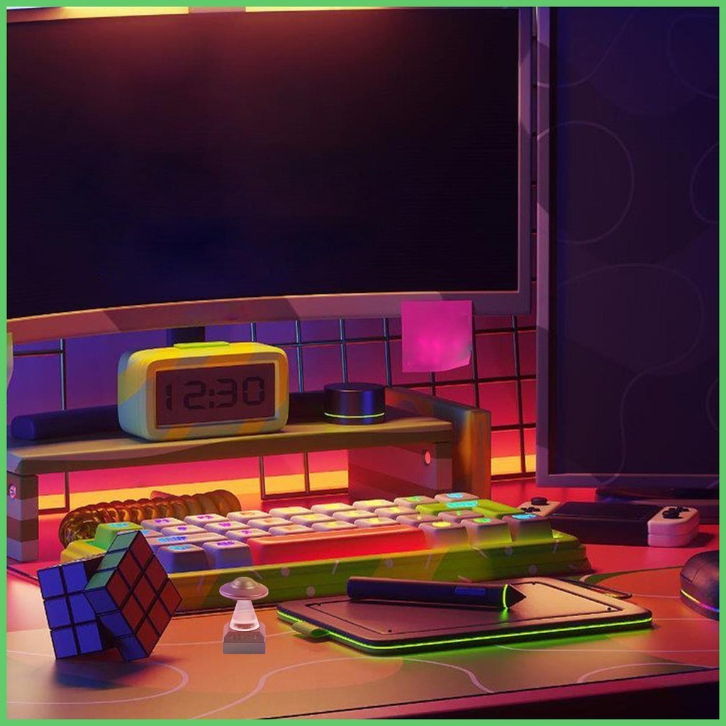 Spaceship Theme Keycap Aliens Design PC Gamer Mechanical Keyboard Caps ...