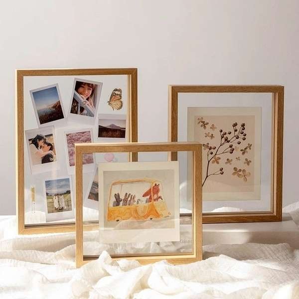 frame home decor medal display Bingkai foto telus dua sisi, perhiasan ...