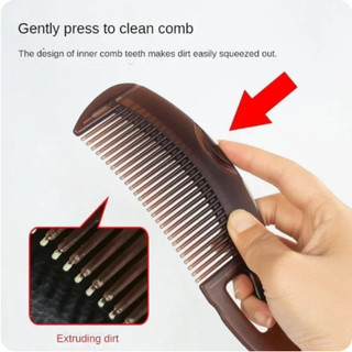 Anti-Dandruff Massage Comb Anti-Static Anti Tangling Hair Brush Press ...