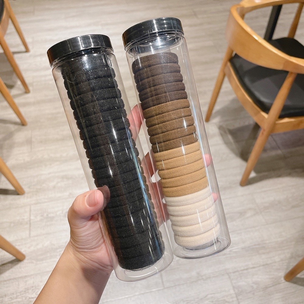 [Pack Of 20 ] Girl Gradient Color Seamless Hair Rope Color Hair Ring ...