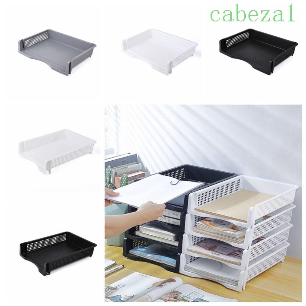 CABEZA A4 File Storage Tray, File Organizer Desktop Organizer Stackable ...