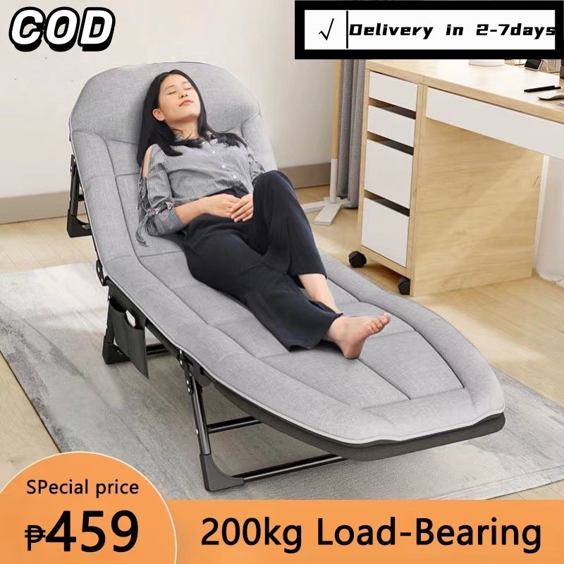 Foldable Chair Bed with Foam Mattress Folding Bed Perfect for Office ...