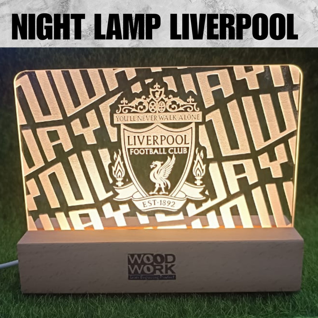 Led Acrylic Night Light Liverpool USB Lights Gift Football Club Friend ...