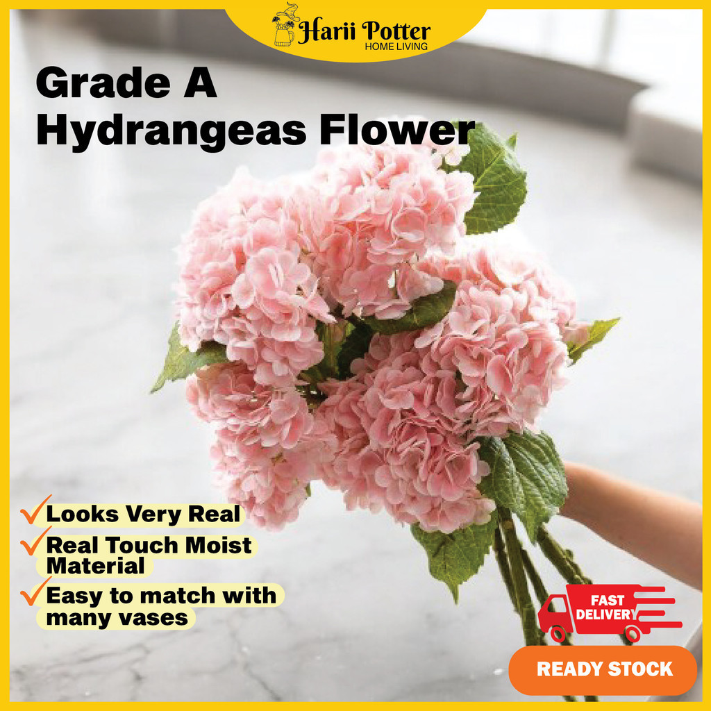 Premium Hydrangeas Artificial Flower Bunga Hiasan Dalam Rumah HomeDeco ...