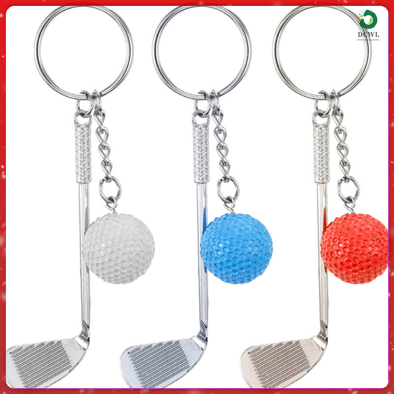 3 Pcs Boys Keychain Keychains for Golf Rings Unique Tennis Sports Decor ...