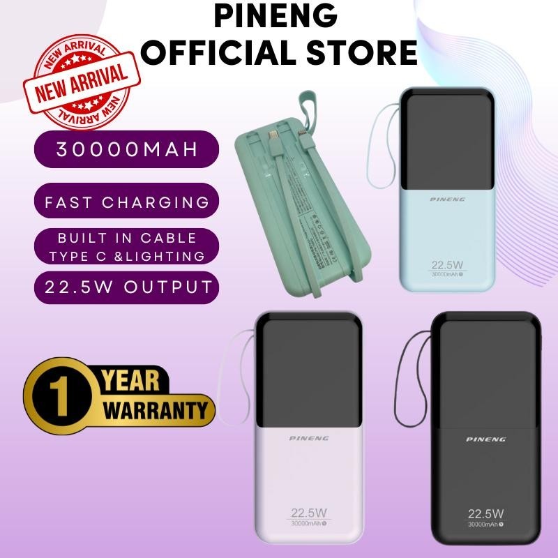 PINENG PN799/pn798PD Powerbank 22.5W QC3.0 SCP Fast Charging 30000 ...