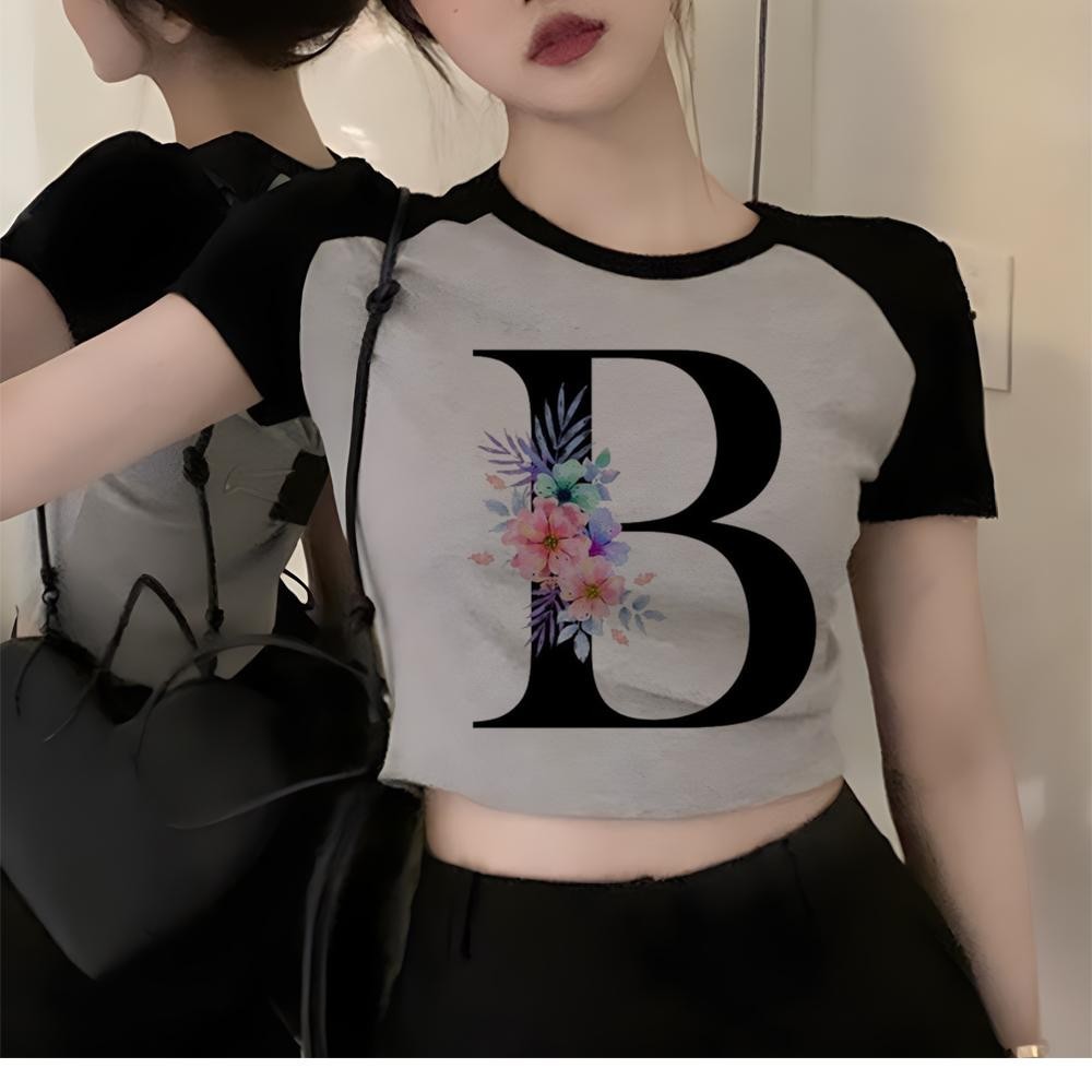 letter streetwear yk2 2000s crop top Female trashy gothic cyber y2k ...