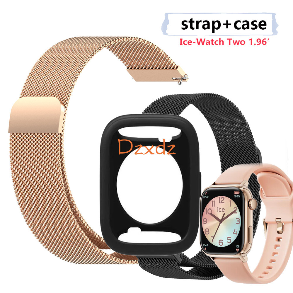 For Ice-Watch Smart Two 1.96 Smart Watch Protector Case Strap Bumper ...