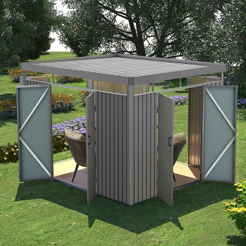 Outdoor simple tool room, outdoor storage room, garden miscellaneous ...