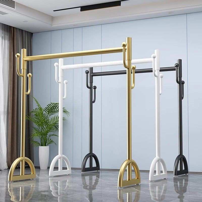 Clothes Hanger Floor Bedroom Hang Clothes Balcony Galvanized Water Pipe ...