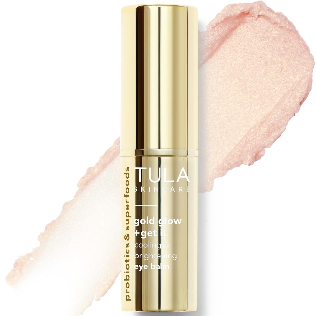 TULA Skin Care Eye Balm Gold Glow - Rawatan Lingkaran Gelap, Menghidrat ...