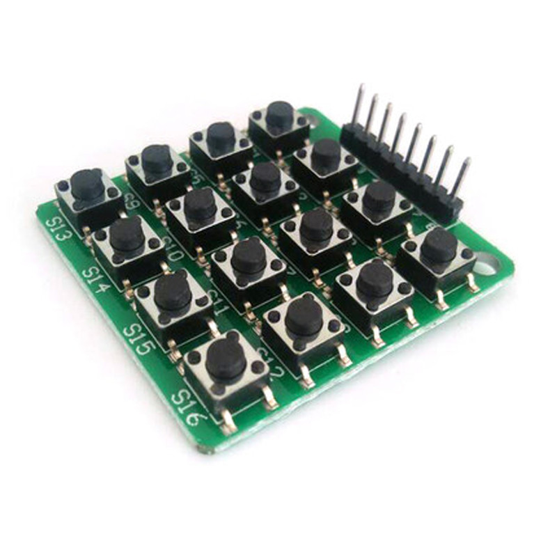 Matrix Keyboard Module Multi-Purpose Switch 4 * 4 Keyboard 4 Independent Tact Switch Model Maker ...