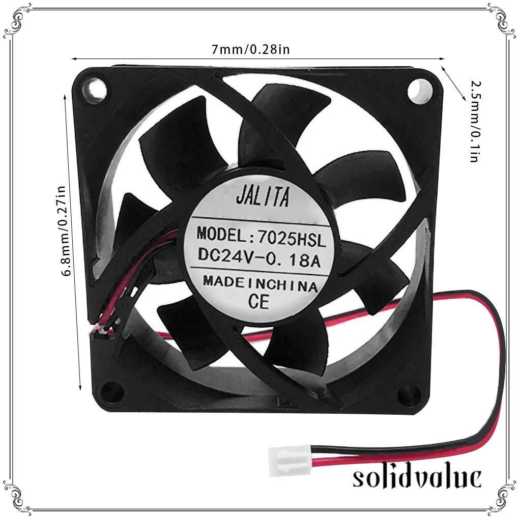 1/2/3/5 7cm/70mm/70x70x25mm 12V Computer/PC/CPU Silent Cooling Case Fan ...