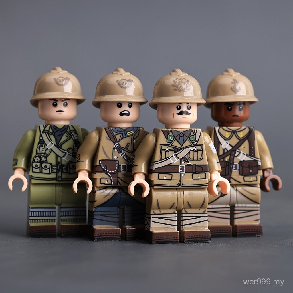 Moc World War II Military War Method Soldier Minifigure Weapon Small ...