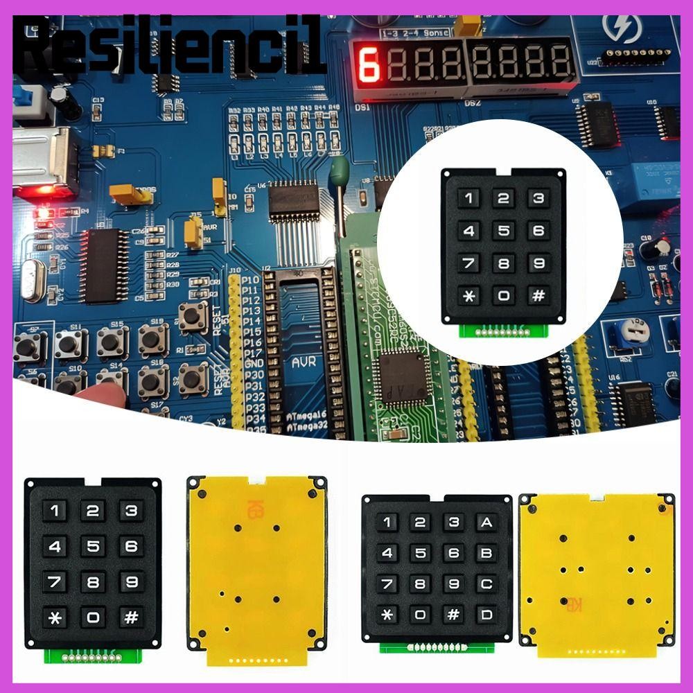 RESILIENCI1 Matrix Switch Keyboard, DIY Professional Matrix Keypad, 12key/16key 3*4/4*4 Keypad ...