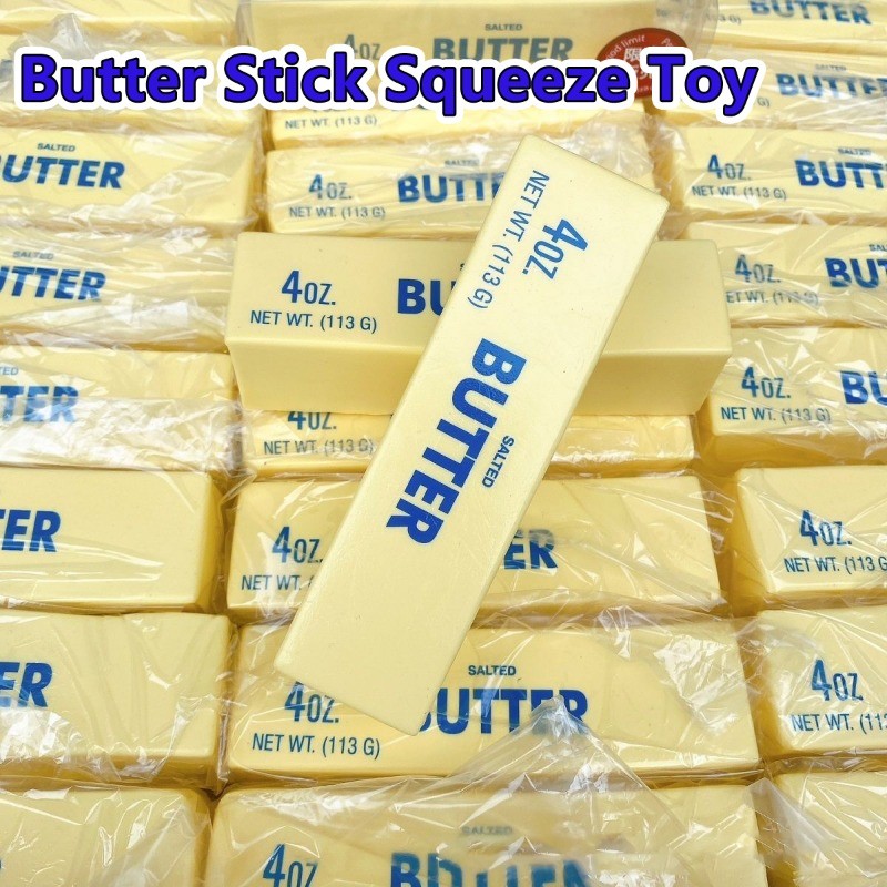 Stress Relief Toy Cute Butter Stick Squeeze Toy Slow Rebound ...