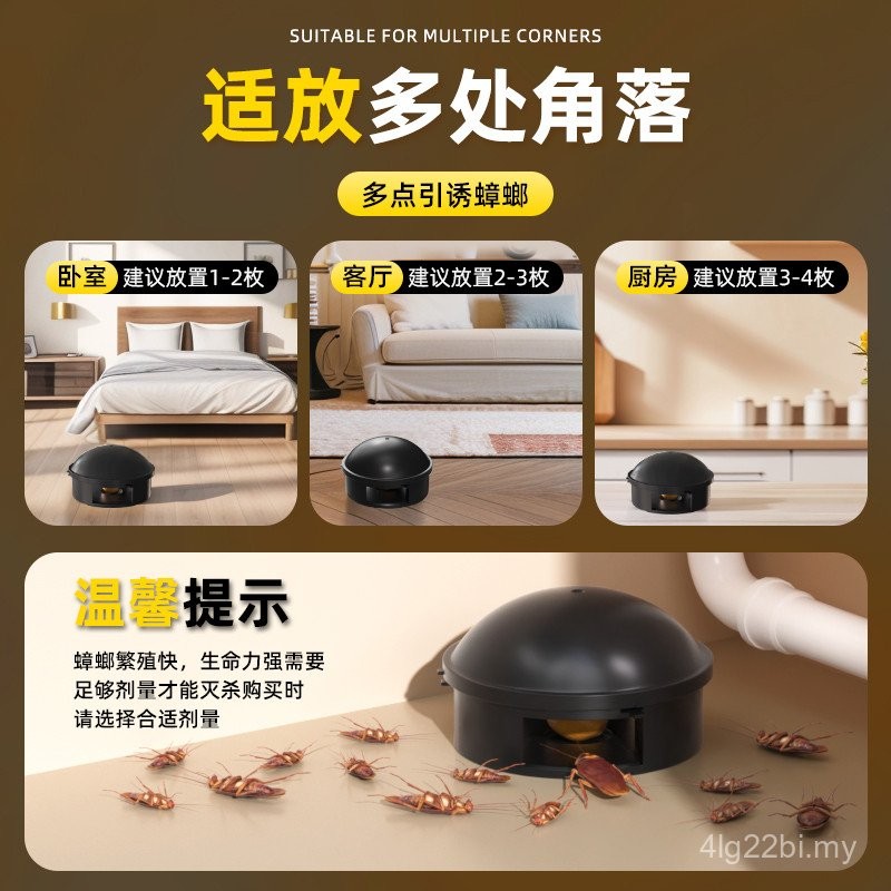 Cockroach Medicine Household Whole Nest Non-Toxic Eliminate Cockroaches ...