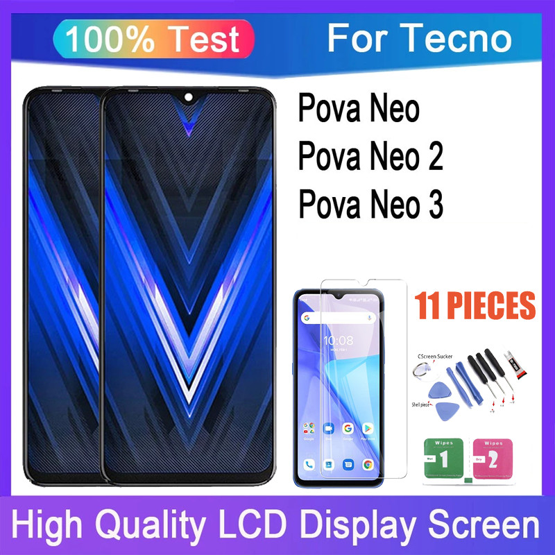 Original Tecno Pova Neo LE6 Pova Neo 2 LG6n Pova Neo 3 LH6n LCD Display ...