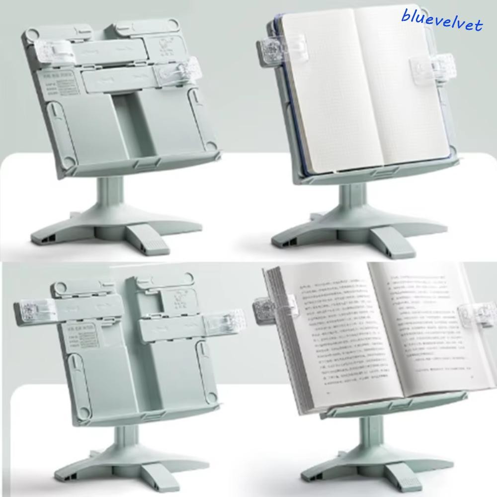 BLUEVELVET Lifting Landing Book Stand, with Clip Extendable Reading ...