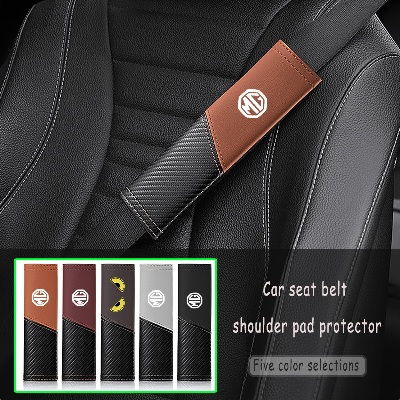 MG Car Seat Belt Covers Universal Safety Belt Shoulder Protection Auto ...