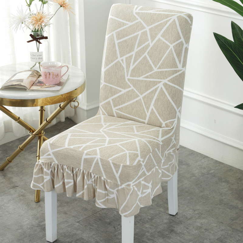 Household Elastic Conjoined Hotel Dining Table Chair Back Chair Cover ...