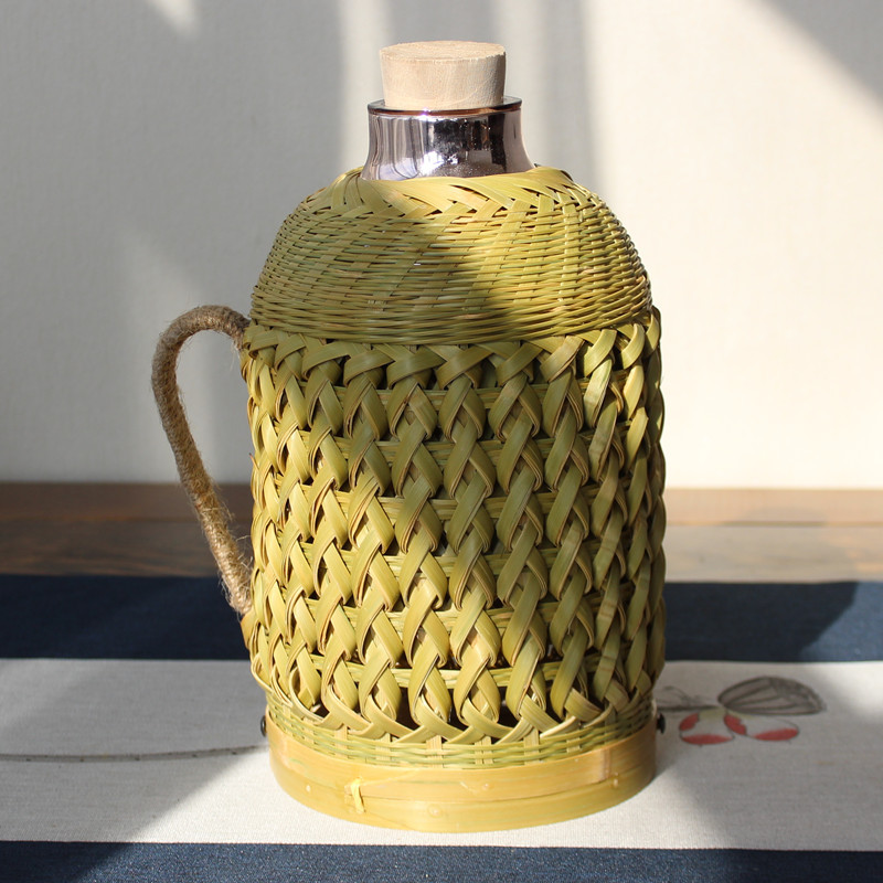 Produk Anyaman Buluh Termos Anyaman Buluh Buatan Tangan Cerek Anyaman ...