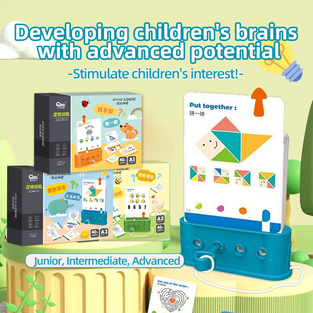 Montessori Logic Key Education Enlightenment Puzzle Training Problem ...