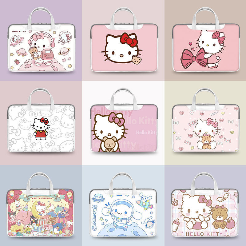 Hello Kitty Portable Laptop Bag Female Outing Suitable Shin-Chan Apple ...